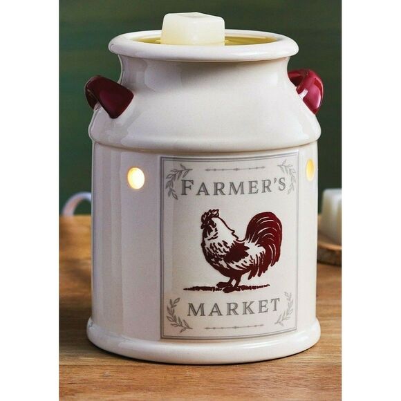 Better Homes And Gardens | Accents | Farmhouse Milk Can Red Rooster Wax ...